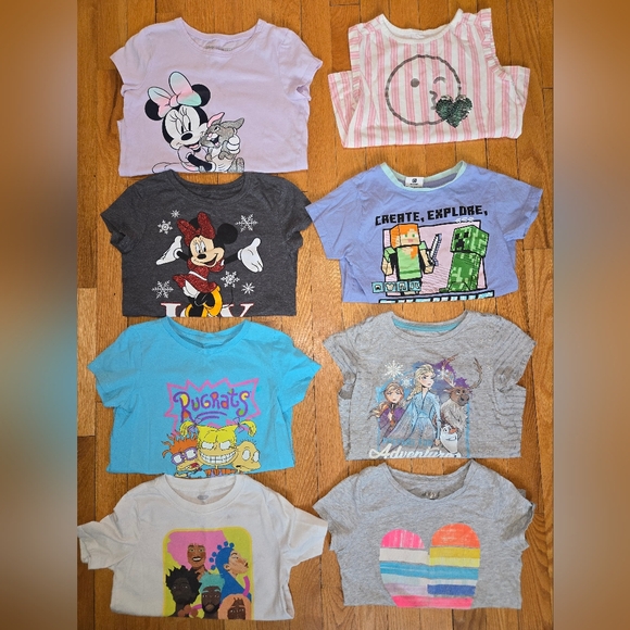 Disney | Shirts & Tops | 8 Pairs Colorful Graphic Tshirts ...